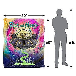 Rick and Morty Blanket, 50"x60" Spacial Breakthrough Silky Touch Super Soft Throw Blanket