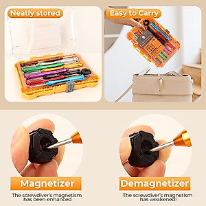 MulWark 8pc Mini Screwdriver Set - Magnetic Torx Screwdrivers Repair Kit for Electronics, Jewelry, Eyeglasses, Xbox Controller, iMac, Watch Screwdriver - Compatible Small Screwdriver Set