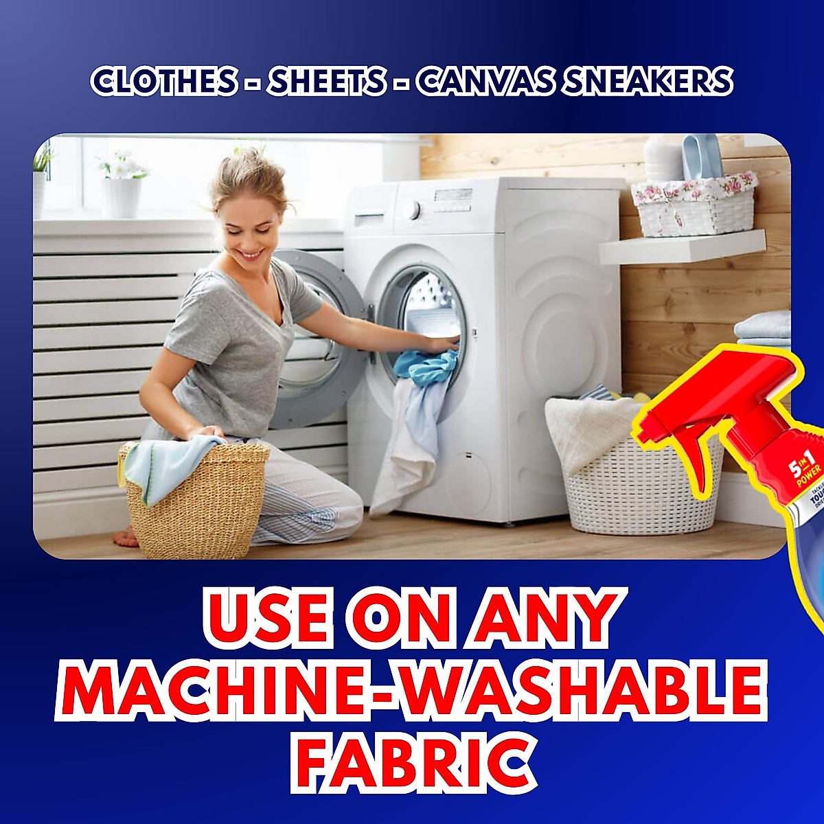 Gaudum Laundry Stain Brush Bundled with Compatible Stain Remover Max Force - 12 FL OZ (Pack of 4) - laundry stain remover spray, spray and wash stain remover laundry