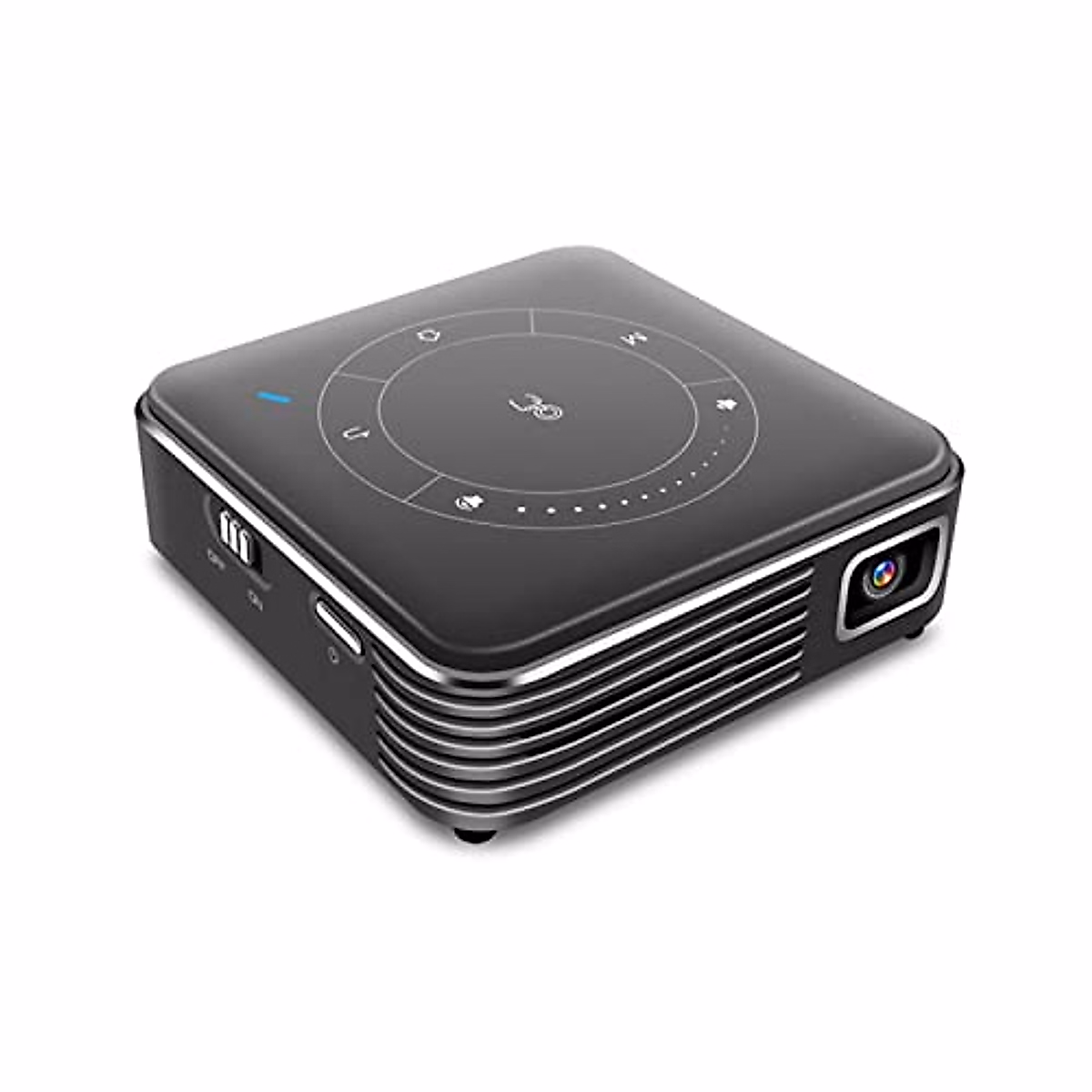 Feilx Mini Projector 2022 Upgraded Portable Video-Projector,3D HD Portable Micro WiFi Bluetooth DLP Mobile LED Projector Home Theater Support 4K