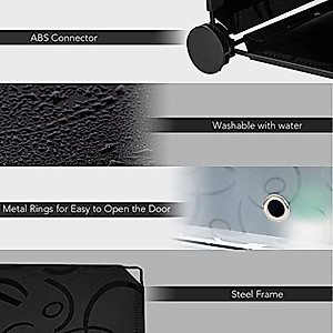 Toolsempire 37.5” Shoe Rack Organizer, 6-Tier Plastic Shoe Storage Cabinet for 24 pairs, Sturdy & Stackable Modular Shoe Shelf Rack for Closet Entryway, Black