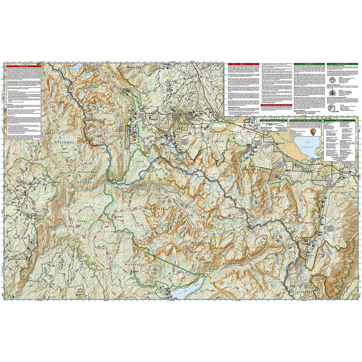 Mammoth Lakes, Mono Divide Map [Inyo and Sierra National Forests] (National Geographic Trails Illustrated Map, 809)