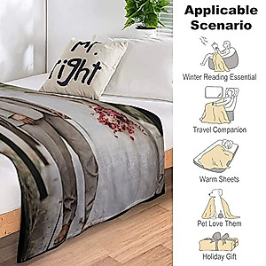 Custom Blanket with Photos Personalized Picture Collage Blankets Soft Sofa Blanket,Gift for Mother's Day,Family,Friends,Lovers,Dog 1 Photo Collage 50"X40"