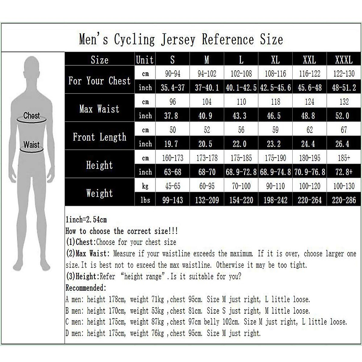 WeimoMonkey Cycling Jersey Long Sleeve Clothing Men Bike Wear Cycle Clothes Multi Italy XL