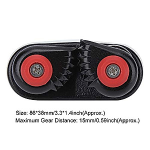 Cam Cleat, Aluminum Alloy Black Rope Buckle Holder Anchor Cam Cleat for Kayak Yacht Boat Accessory