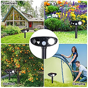 Kittmip Ultrasonic Animal Repeller Outdoor Solar Repellent Deterrent with Motion Sensor Waterproof Scarer Repel Cat Dog Squirrel Raccoon Skunk Rats, Black (8)