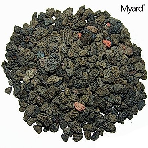 Myard 14 Cannonball Fire Stones Log Set for Fire Pit/Personal Fireplace (14, Solid-Mix-20LB)