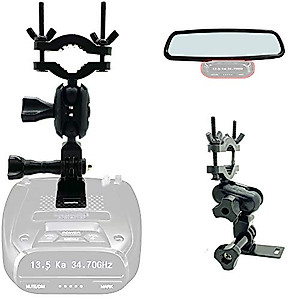 AccessoryBasics Rearview Mirror Stem Radar Detector Mount for Uniden R1 R3 R7 R8 DFR2 DFR3 DFR4 DFR5 DFR6 DFR7 DFR8 DFR9 Radar Detector (Require at least 1" Clear Stem Space to install)