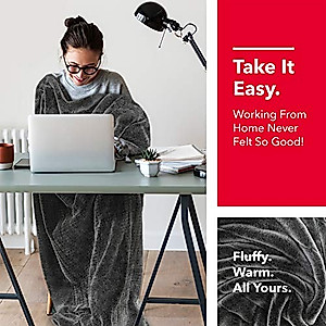 Vremi Electric Blanket - 50 x 60 inches Throw Heated Blanket with 6 Heat and 8 Time Settings - Fleece Heating Pad with 10 feet Cord, LCD Display Controller, Auto Shut Off, Washable Cover