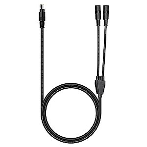 MJPOWER 8mm Combiner 3.3ft 14AWG DC 8mm Male to Female 2X Combiner Cable Y Splitter Solar Parallel Adapter Cord for Jackery/Goal Zero/BLUETTI/Anker and more DC7909 Portable Power Station & Solar Panel