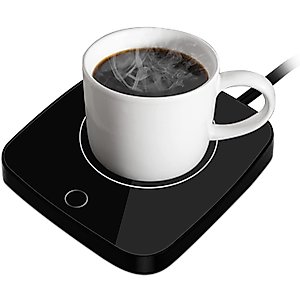 Coffee Cup Warmer for Desk, Smart Coffee Mug Warmer for Desk Home Office Use with 3 Temperature Setting, Beverage Warmer Candle Warmer for Tea, Water, Milk, Coffee Mug Warmer, Coffee Heating Plate