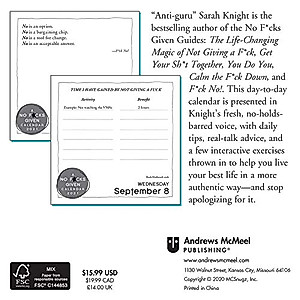 A No F*cks Given 2021 Day-to-Day Calendar: advice for people who hate being told what to do