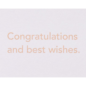 American Greetings Wedding, Bridal Shower or Engagement Card (Joined Hearts)