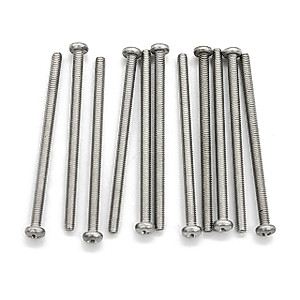 (50 pc) M3-0.5x50 mm Pan Head Phillips Machine Screws,18-8 Stainless Steel by Fullerkreg
