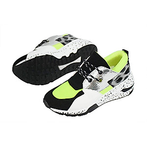 LUCKY STEP Women's Climbing Hiking Retro Jogger Cliff Sneakers Running Sport Trainer Shoes (10 B(M) US, Neon Green)