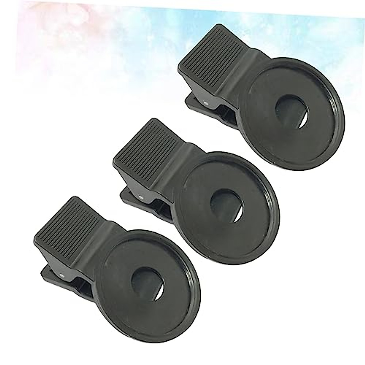 UKCOCO 37mm Clip 3pcs Phone Camera Lens Clip Universal Clip Lens Phone Lens Clip Wide Angle Lens for Cellphone Mobile Phone Macro Lens Wide-Angle Lens Cell Phone Caliber Black Telephone