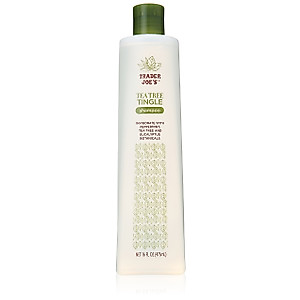 Trader Joes Tea Tree Tingle Shampoo with Peppermint, Tea Tree and Eucalyptus Botanicals (Pack of 2)