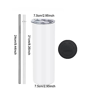 20 Oz 2 STRAW La Doble PP X Bichota Stainless Steel Straight Skinny Tumbler Birthday Diy Gift For Women,Men, Friends,Family