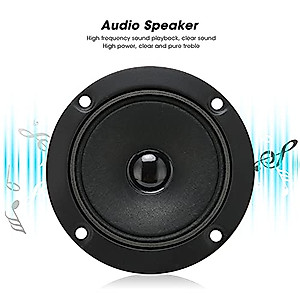 753 3in 4 Ohm Loudspeakers, 5W Speaker Audio Loudspeaker Tweeter Magnetic HiFi Treble Speaker