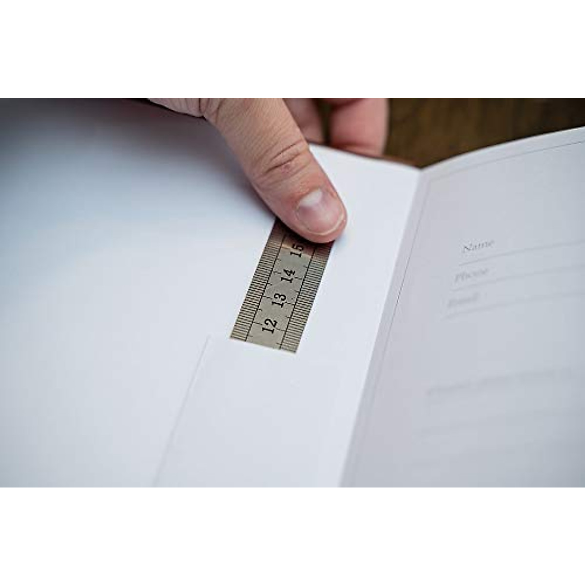 A5 bullet dotted journal dot grid notebook 180 pages 3 x page markers 120 GSM extra-thick paper stainless steel ruler page numbers pen holder in spine 4 dedicated index pages 8 perforated pages