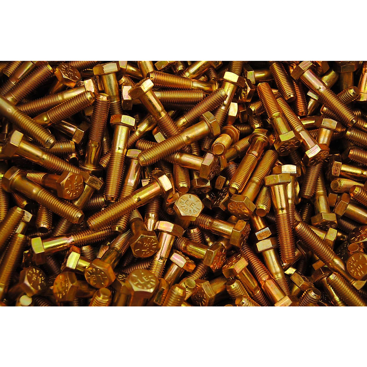 (150) Hex Head Bolts 5/16-24 x 1-1/2 Fine Thread Grade 8 Yellow Zinc USA