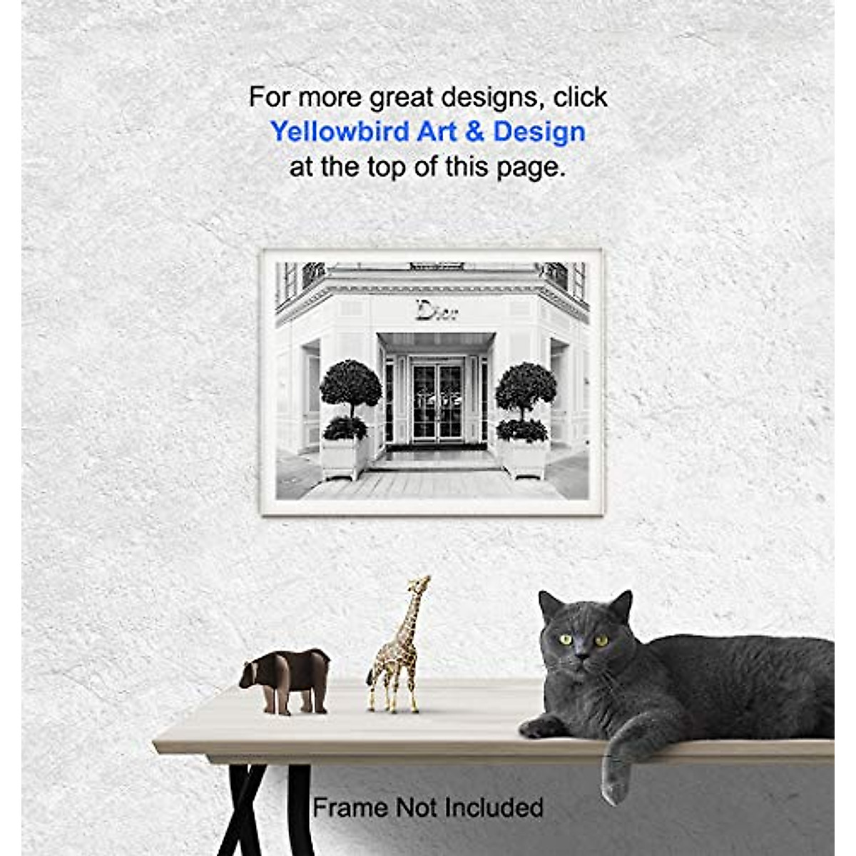 Glam Wall Decor Photo of Christian Dior Store - High Fashion Design Wall Art Picture - Designer Wall Decor - Glamour Wall Art Gift for Women - Designer Fashion Luxury Couture Home Decoration Poster