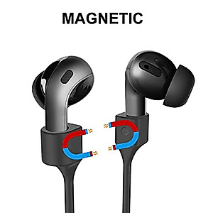 smaate Anti-Lost Straps Compatible with TAGRY X08 Earbuds, Magnetic Soft Silicone Sport Necklace