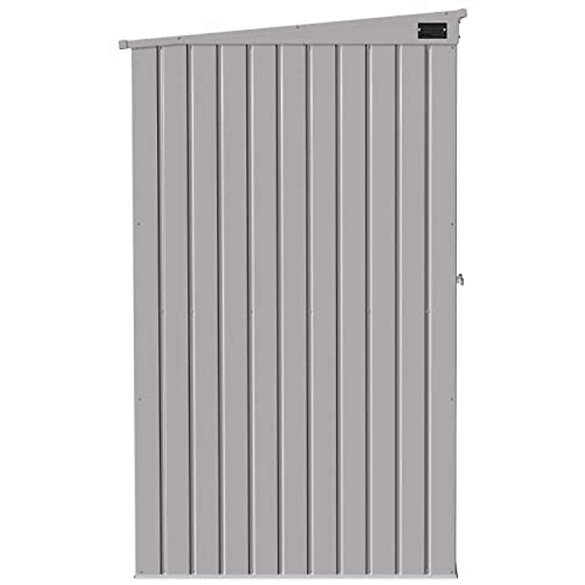 Arrow Shed Elite 10' x 4' Outdoor Lockable Steel Storage Shed Building with Pent Roof, Cool Grey
