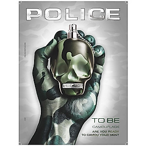 POLICE to be Camouflage Eau De Toilette Spray Colognes for Men, 4.2 Fluid Ounce