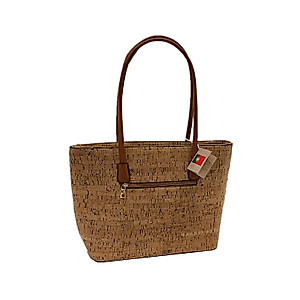 Mirabolante Pure Portuguese Natural Cork Bark Handbags for Women, Shoulder Bags, Crossbody Bags-11 (m)