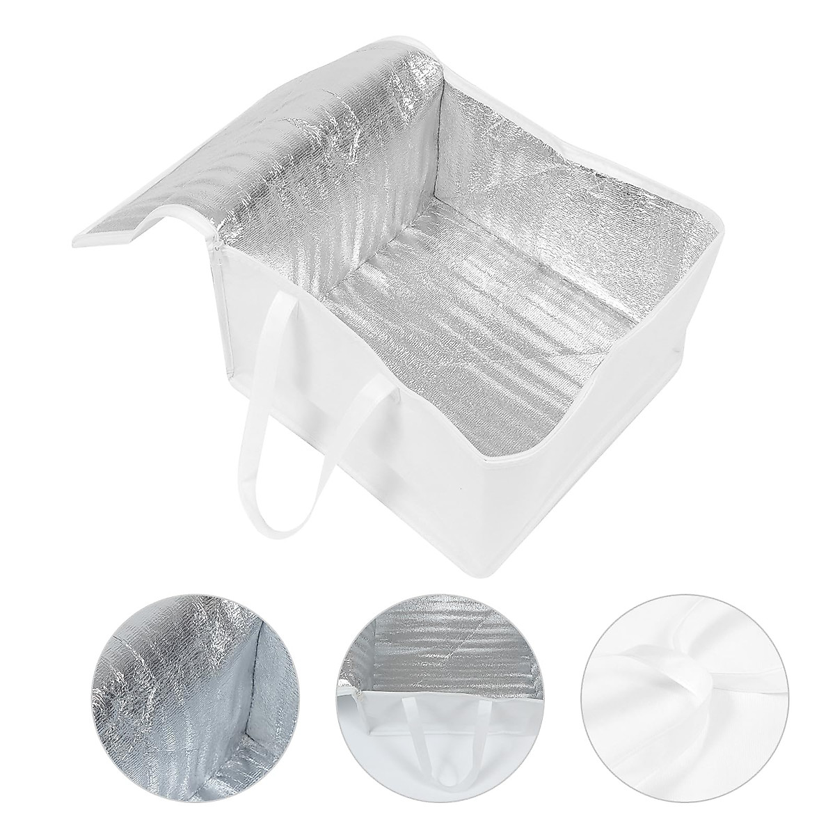 Hemoton Insulated Shopping Tote Insulated Food Bag Food Storage Bag Hot and Cold Thermal Insulated Food Carrier Large Capacity Warming Bag for Travel Picnic Hiking Outdoor Cake Packing Bag