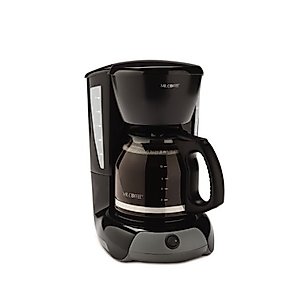 Mr. Coffee 12-Cup Switch Coffee Maker, Black