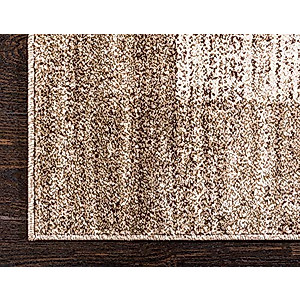 Unique Loom Del Mar Collection Area Rug - Abigail (9' x 12' Rectangle, Beige/ Ivory)