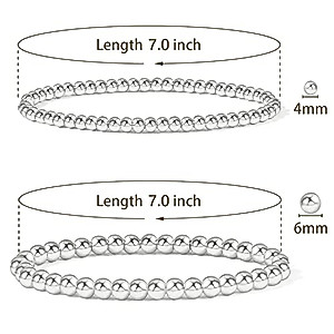 Elegance 11 designs Silver Bead Ball Bracelet Stretchable Elastic Gold Bead Bracelet For Women