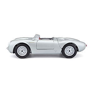 Maisto 1:18 Scale Porsche 550A Spyder Diecast Vehicle, Silver