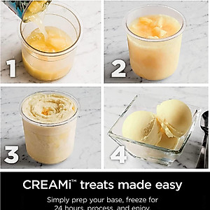 Creami Pints and Lids, for Ninja Pints,16 OZ Ice Cream Storage Containers Airtight,Reusable Compatible NC301 NC300 NC299AMZ Series Ice Cream Maker