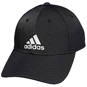 adidas Unisex Kids-Boy's/Girl's Relaxed Adjustable Fit Cap, Black/White/Grey, One Size
