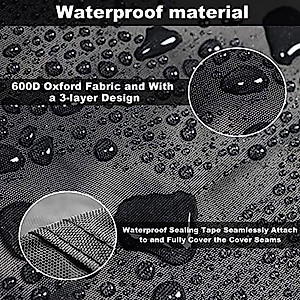 COVERVIN Generator Cover 600D Outdoor Waterproof Oxford Generator Cover Universal All-Weather Outdoor Protection Fits 38"Lx28"Wx30"H