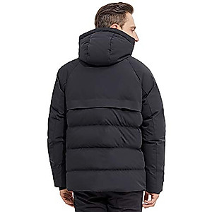 Orolay Men's Down Jacket with Adjustable Hood Black XX-Large