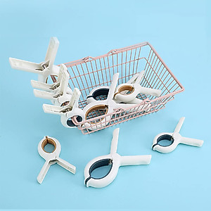 12 Pack Beach Towel Clips, Andhuhu Plastic Cloth Pins for Beach Pool Chair on Cruise, Strong Grip Holder Quilt Drying Clamp to Keep Your Towel, Clothes, Blankets, Laundry on Clothesline & Hanging Rack