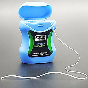 Dr. Collins Unwaxed Floss, 50m Package