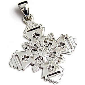COSUMOSU Ethiopian Cross 925 sterling silver Pendant African wedding jewelry (Cross)