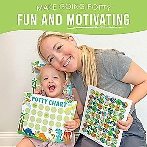 Dinosaur Potty Training Chart For Toddlers Boys - Potty Chart For Boys With Stickers, Sticker Chart For Kids Potty Training Chart For Toddlers Boys, Potty Sticker Chart For Toddlers Boy, Potty Rewards