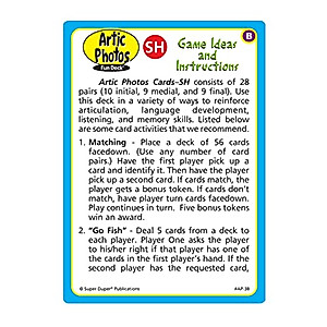 Super Duper Publications | Articulation Photos SH Sound Fun Deck Flash Cards | Educational Learning Resource for Children