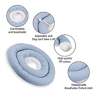 Dog Cones for Large Dogs,Comfortable Adjustable Soft Dog Cone Alternative After Surgery,Elizabethan Donut Collar for Large Dogs Recovery,Different Sizes for Cats,Medium Dogs and Small Dogs