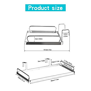 YQh Trash Bag Holder,Trash Bag Holder Rack Kitchen Trash Can Small Trash Container for Kitchen Cabinet Door and Cabinet Under Sink Bag Holder (1)