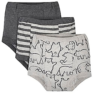 Gerber Baby Unisex Infant Toddler 3 Pack Potty Training Pants Underwear, Bear, 2T
