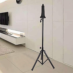 Trombone Stand Portable with Cushioned Bell Mount, Black Finish Height Adjustable 40.94-57.5inch