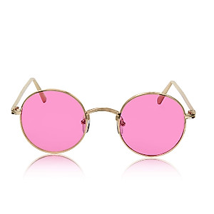 Hippie Glasses for Women Hippy Hipster 60’s Sunglasses Quavo 70’s Cool Rose Pink