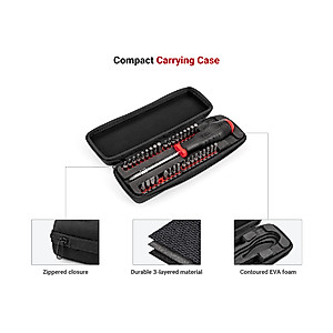 TEKTON 1/4 Inch Bit Driver and Bit Set with Case, 37-Piece | DBH93101